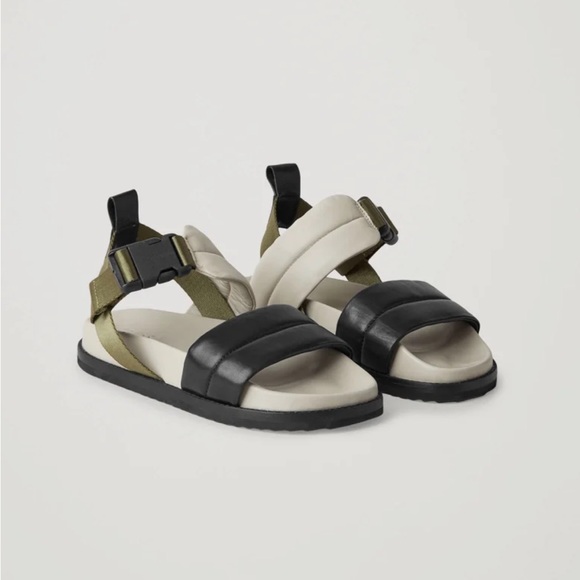 COS | Shoes | Cos Padded Leather Sandals | Poshmark